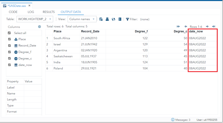 How To Populate Current Date And Datetime In Sas Learn Sas Code