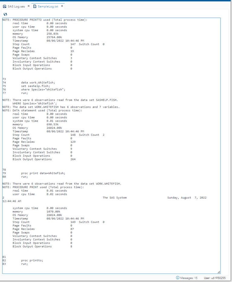 How To Save Sas Log File Proc Printto Procedure Learn Sas Code