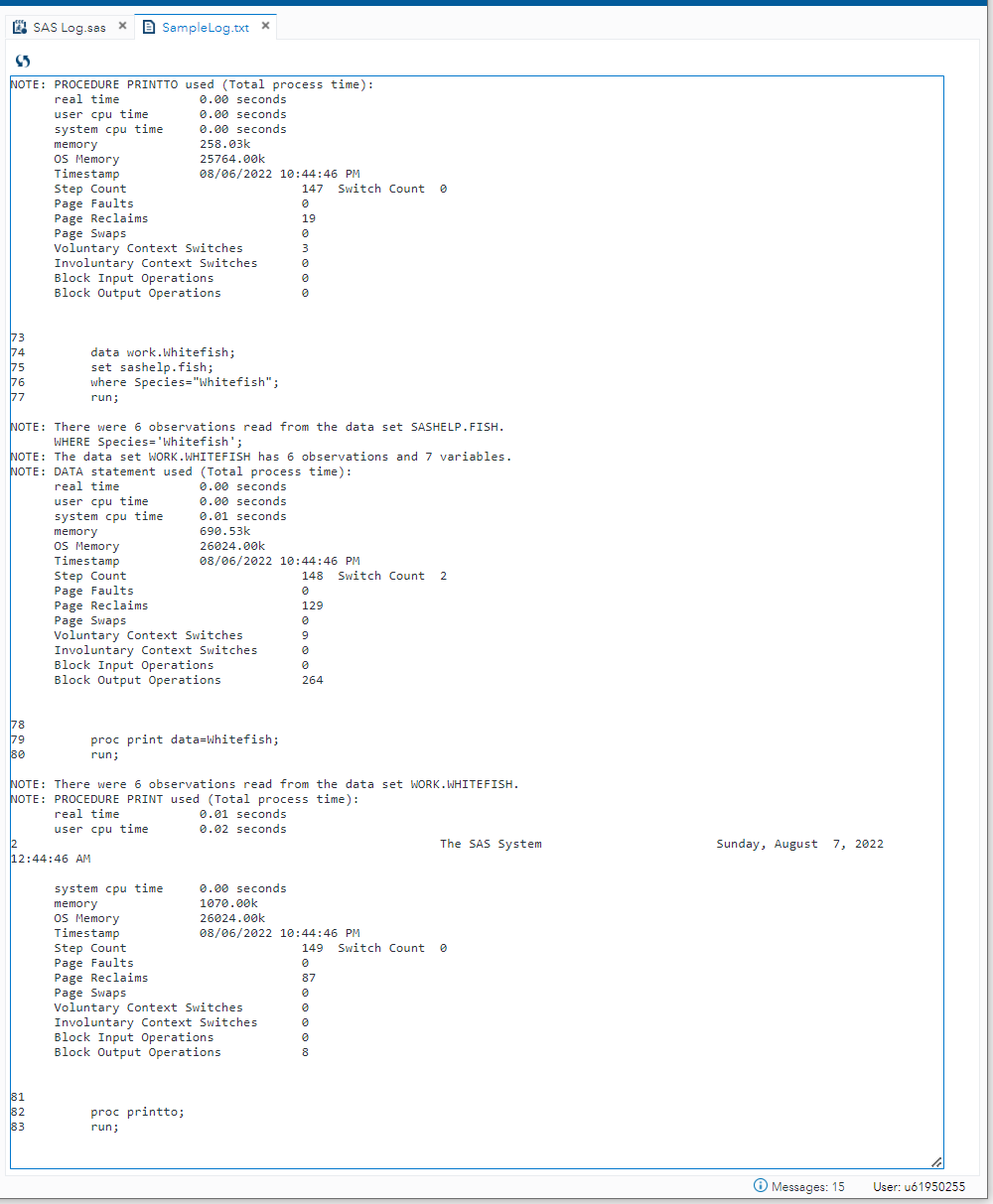 How To Save Sas Log File Proc Printto Procedure Learn Sas Code