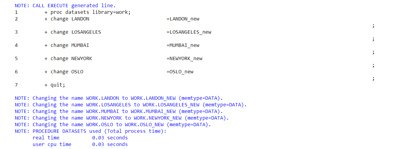 How To Rename All Datasets In Sas Add Prefixsuffix To Dataset Names Learn Sas Code