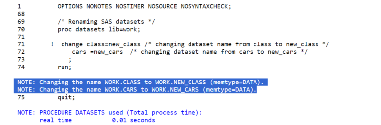 Proc Datasets In Sas 7 Use Cases With Examples Learn Sas Code