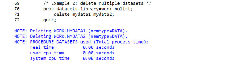 How To Delete Sas Data Sets 5 Examples Learn Sas Code